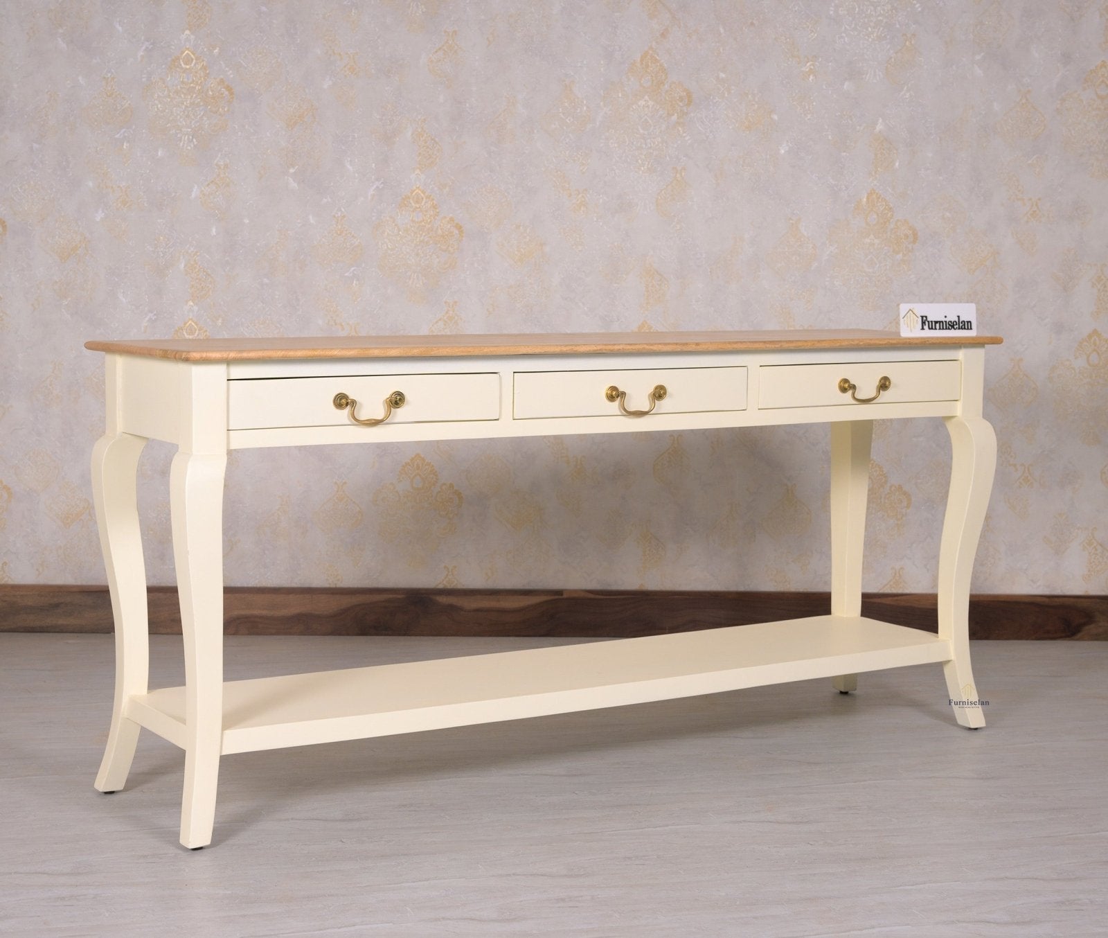 Buy Online Alexandria Wooden Console Table Three Drawer