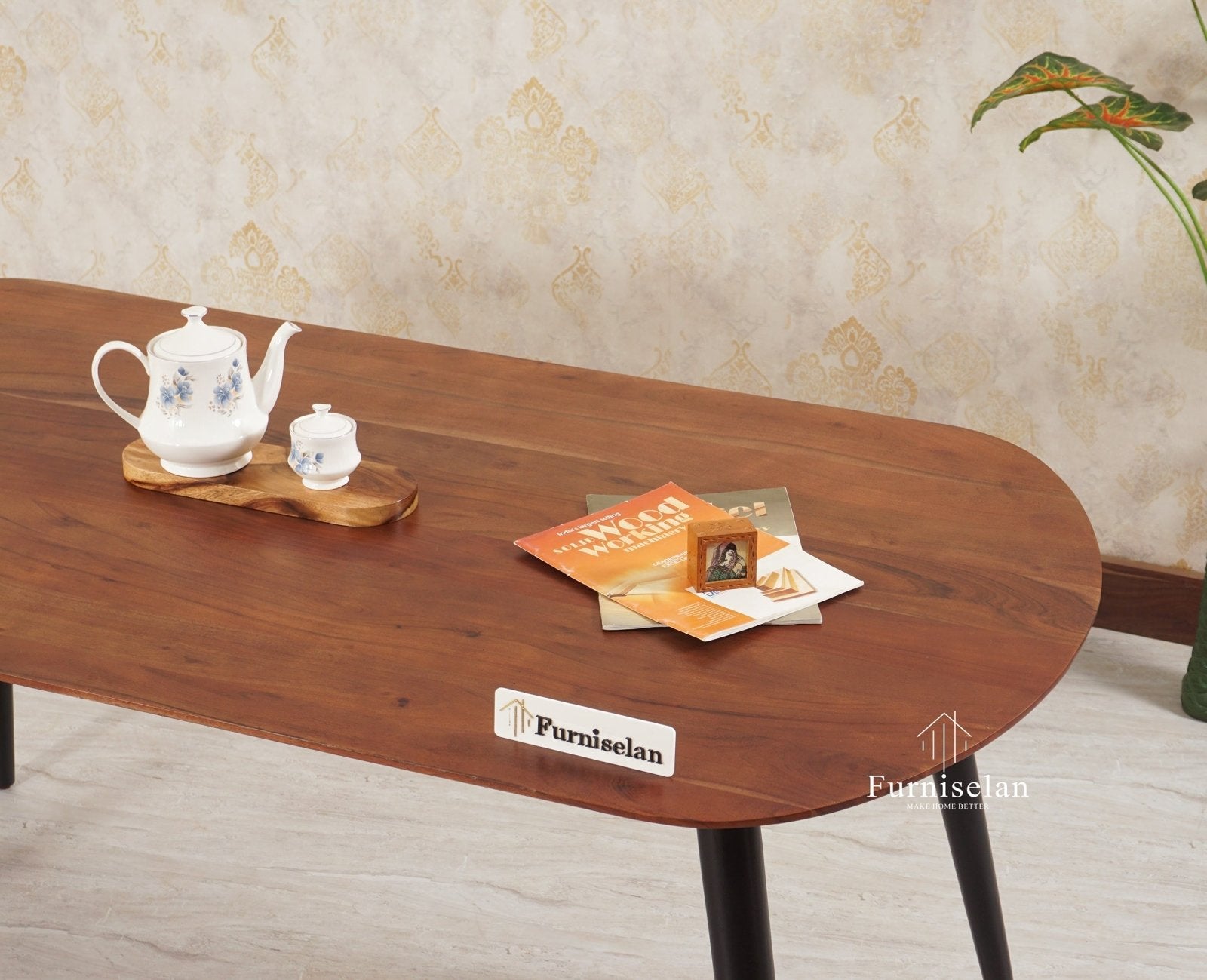 Upto 60% OFF on 6 Seater Solid Wood Rattan Cane Dining Table