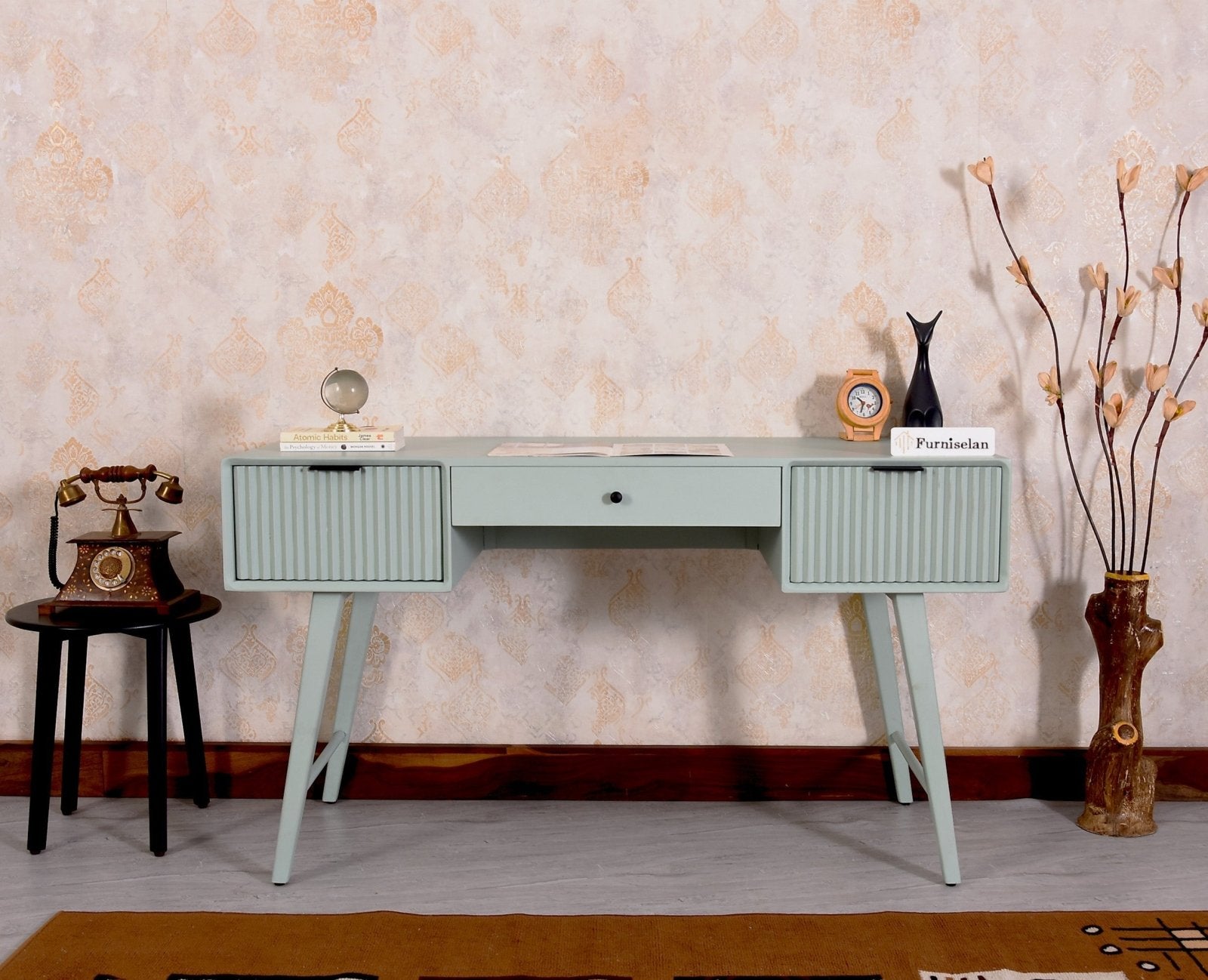Buy Online Bengaluru Solid Wood 3 Drawer Study Laptop Table