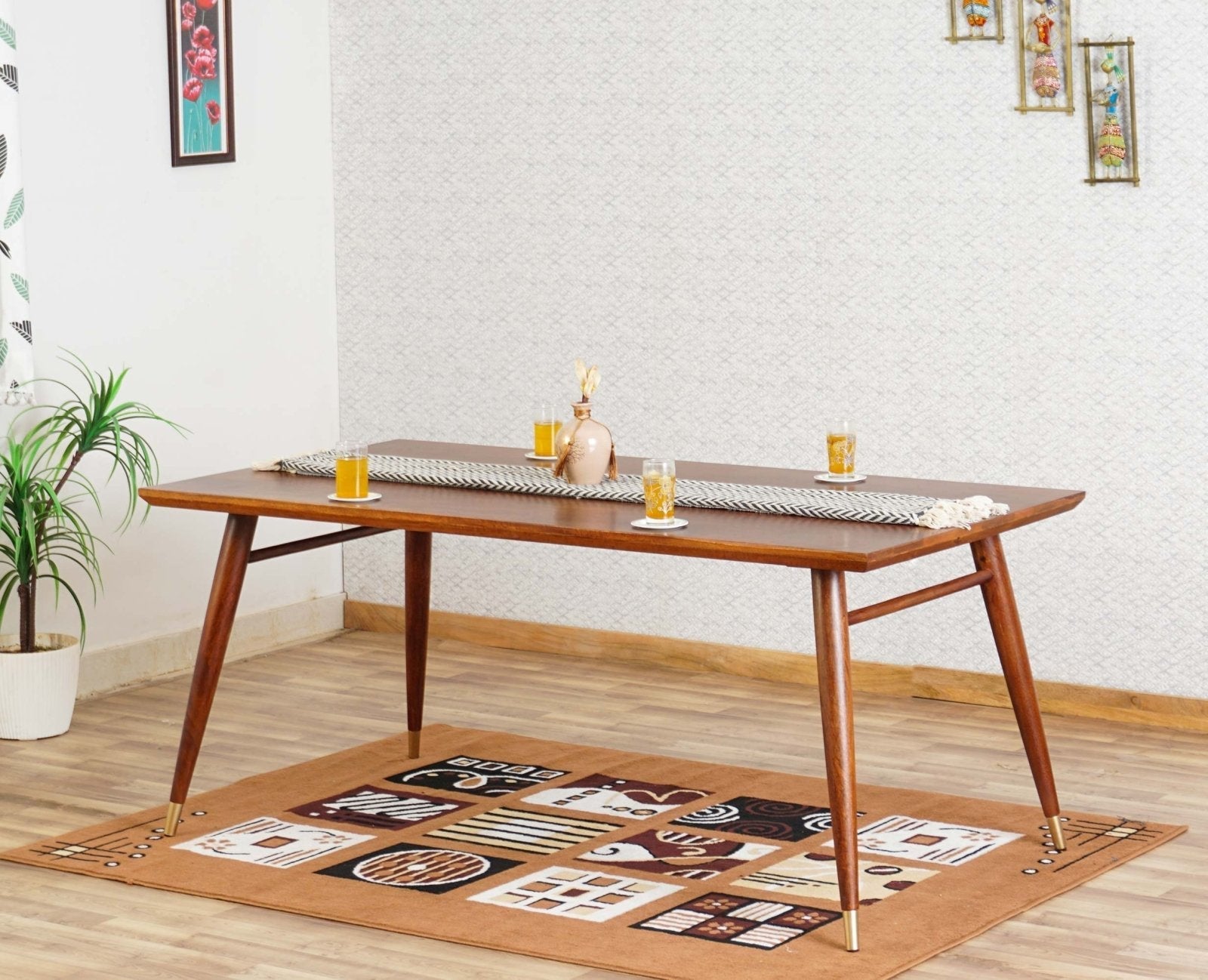 Boston Solid Wood Dining Table Six Seater-150cm
