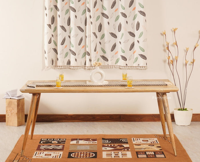 Boston Solid Wood Dining Table Six Seater