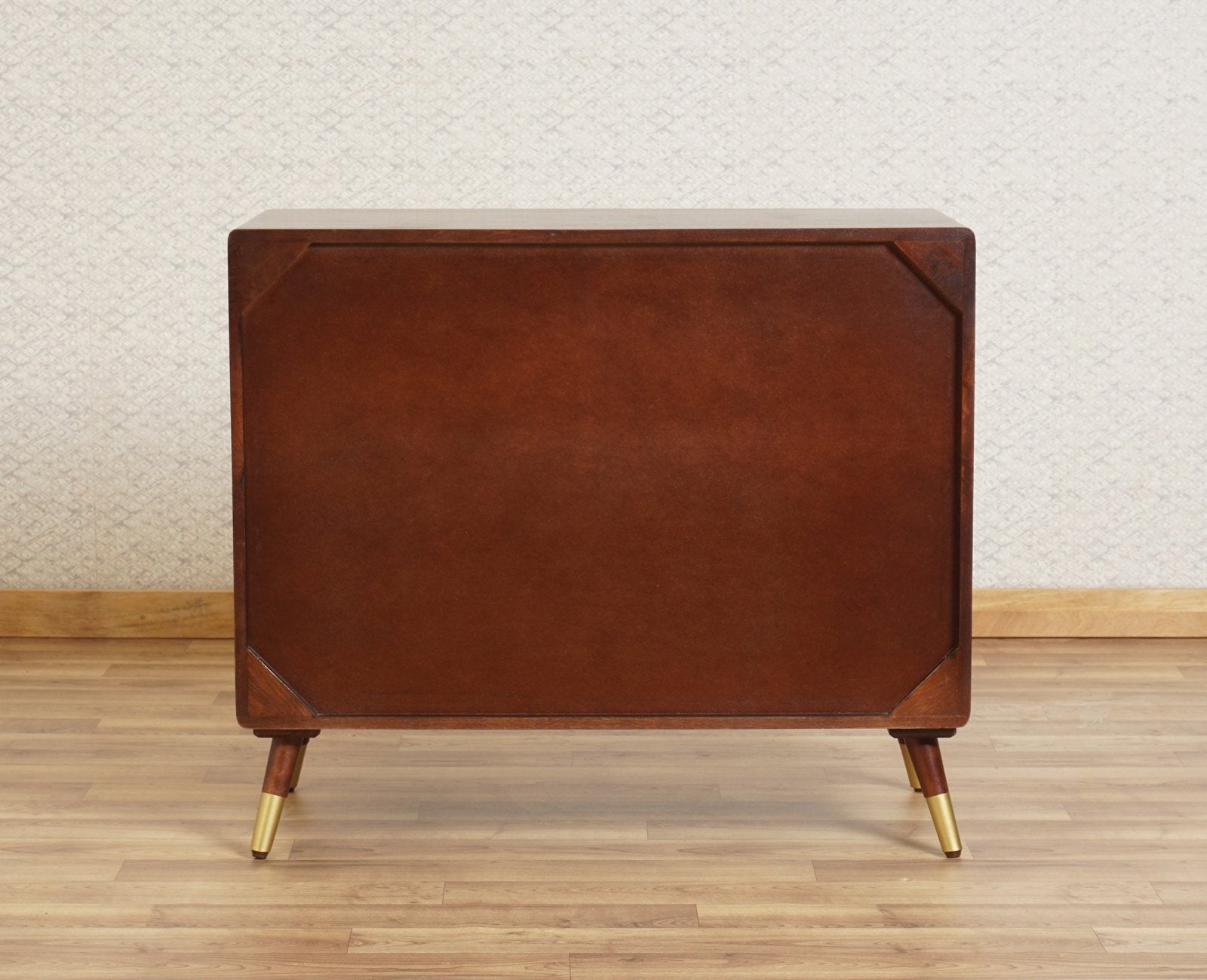 Boston Solid Wood Rattan Cane Chest of Drawer Four Drawer