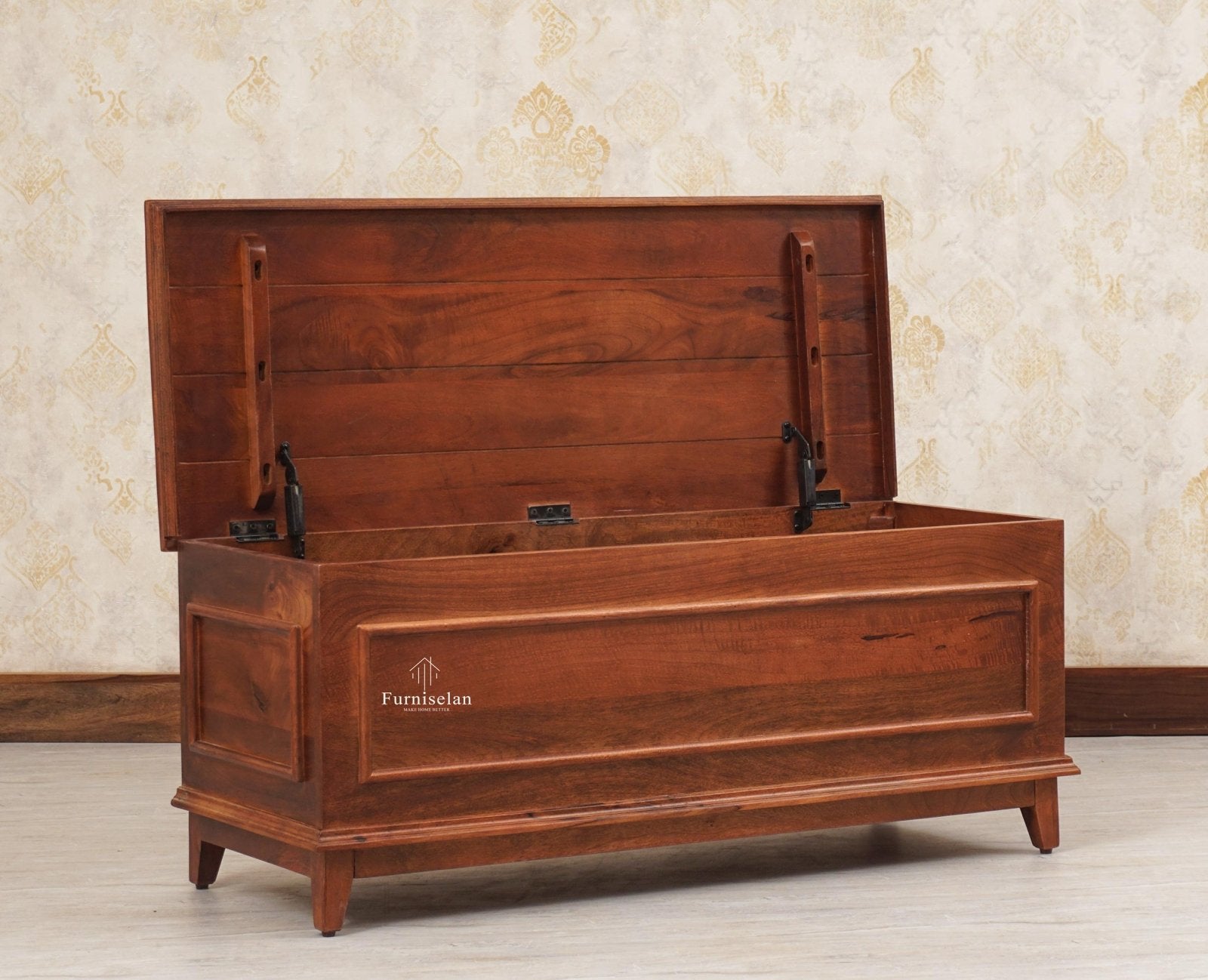 Buy Online Colva Solid wood Storage Trunk Box