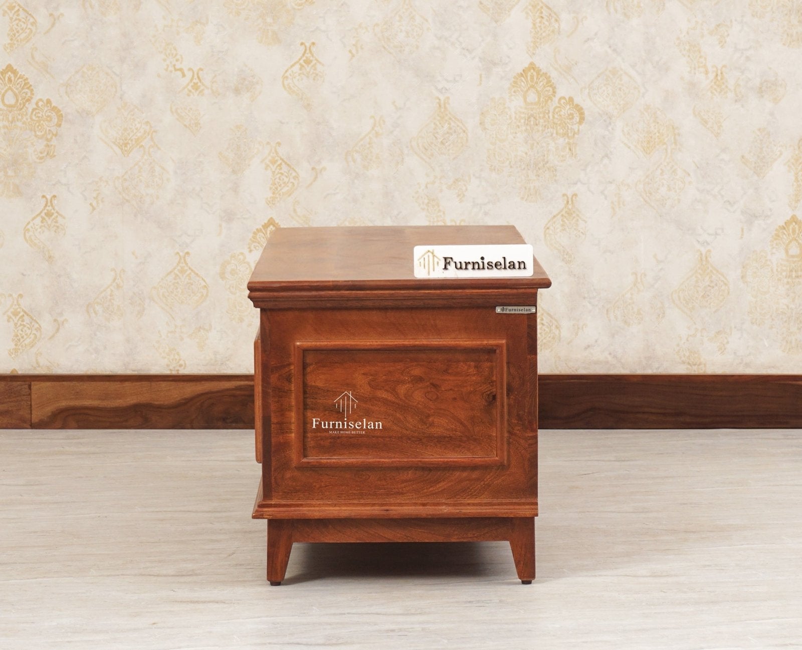 Buy Online Colva Solid wood Storage Trunk Box