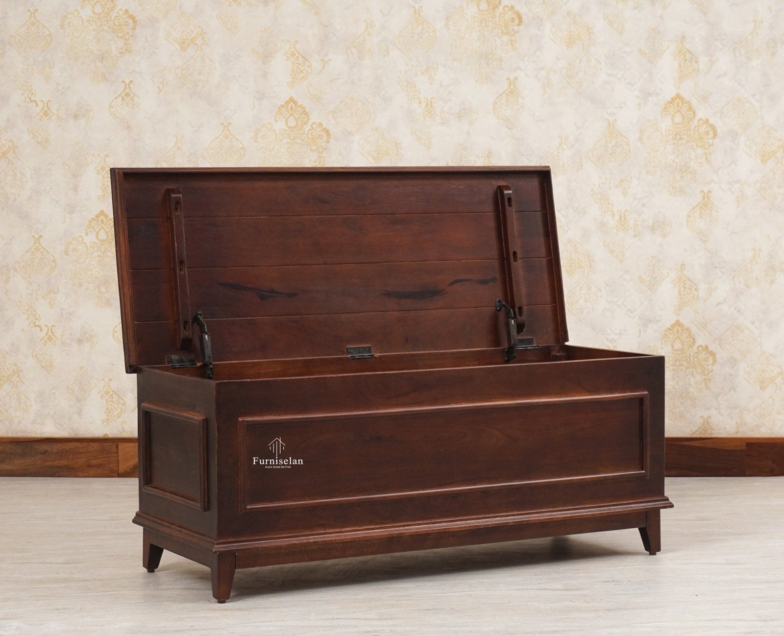 Buy Online Colva Solid wood Storage Trunk Box