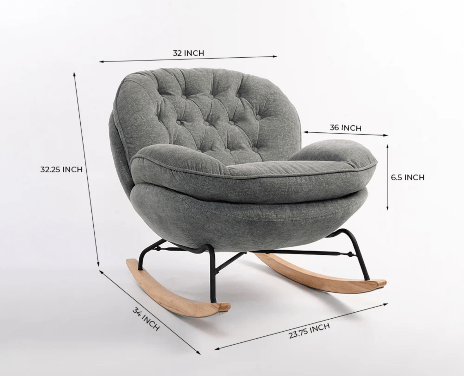 Upto 50% OFF GeoNest Lounge Rocking Chair Furniselan