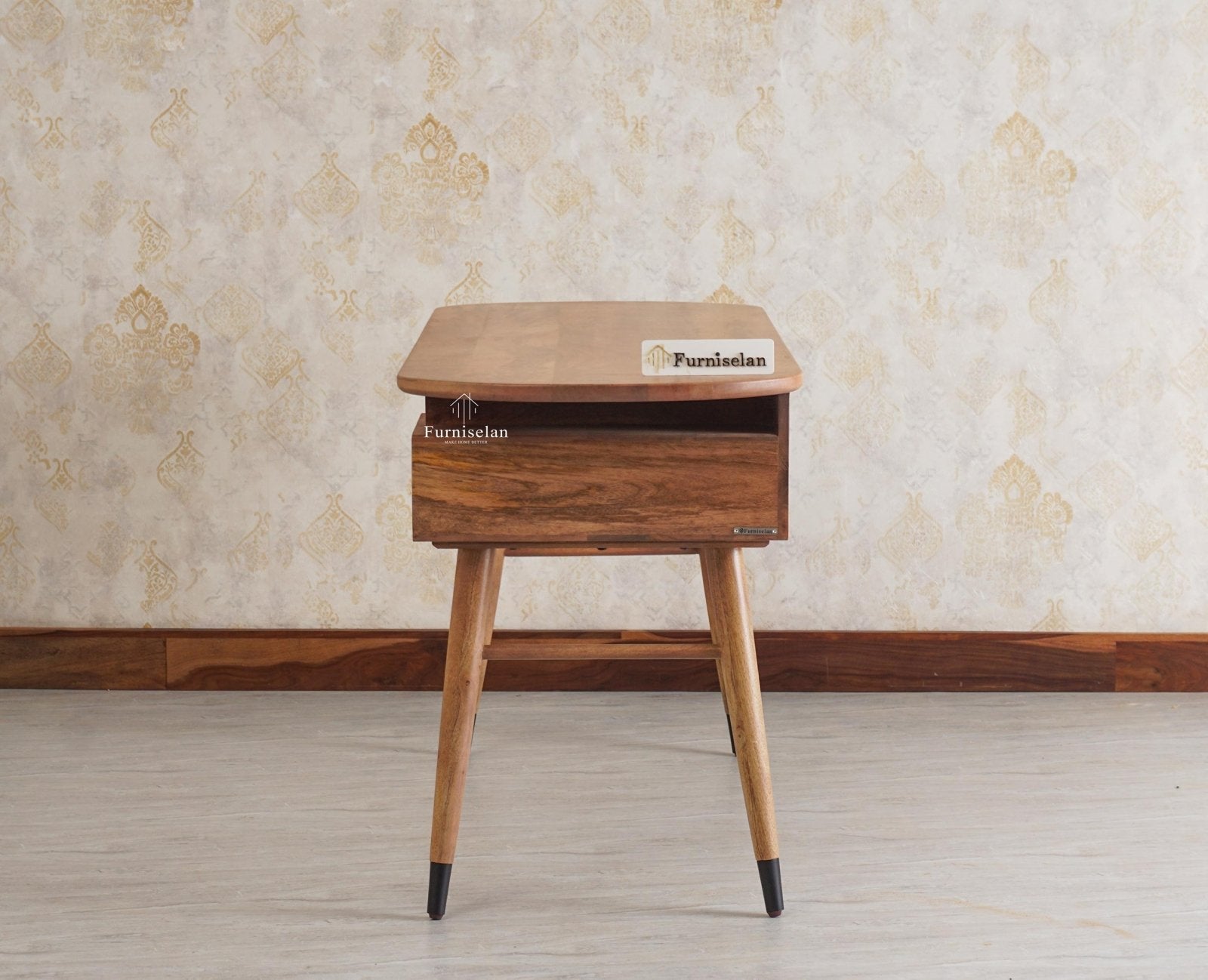 Buy Online Hosur Solid Mango Wood Two Drawer Study Table