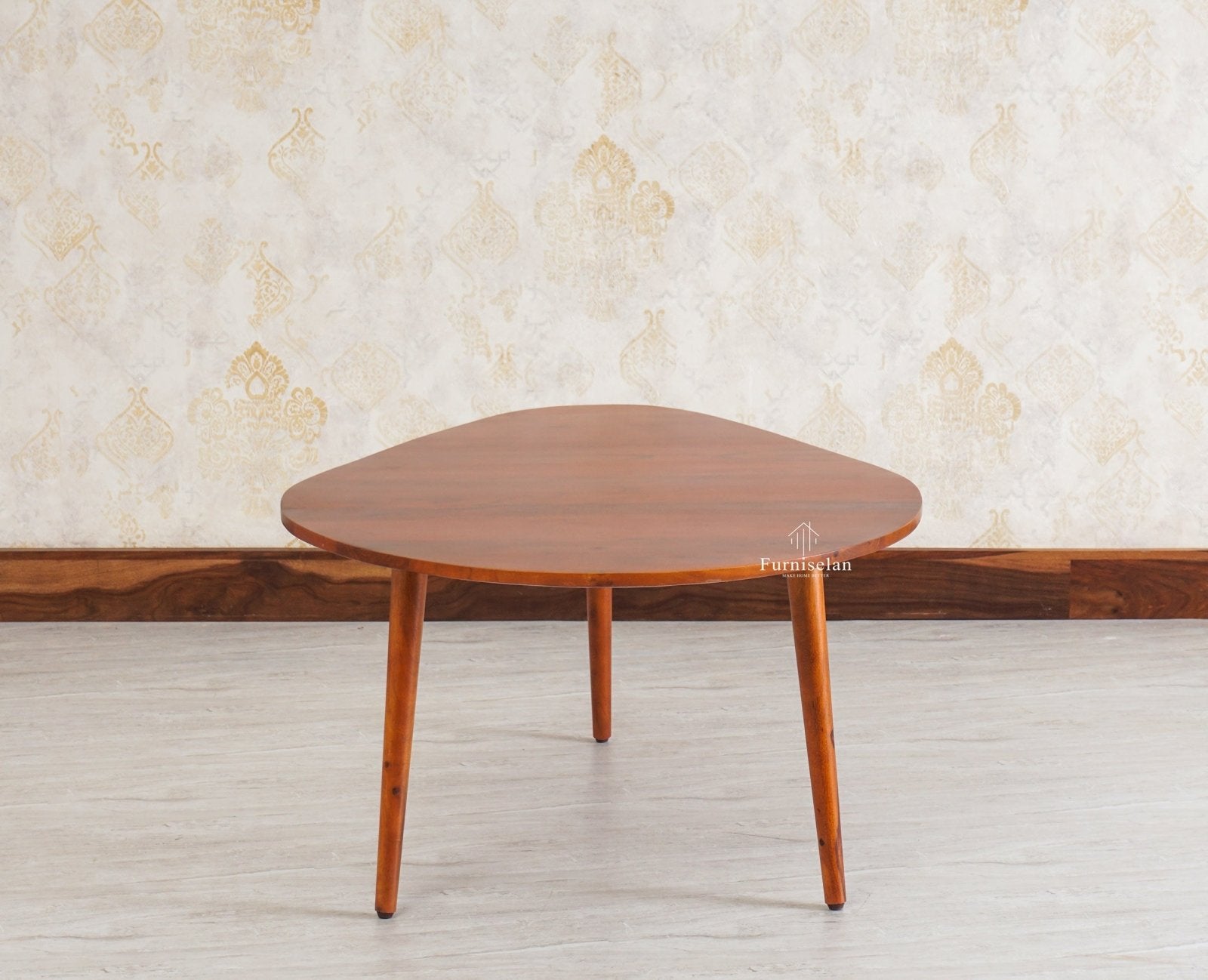 Pearl Solid Wood Triangle Coffee Table