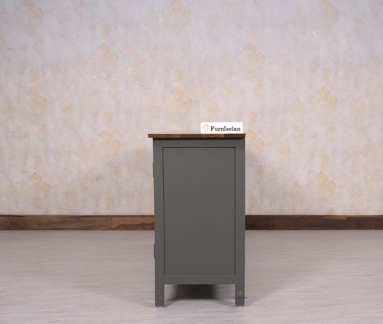 Buy Online Spain Solid Mango Wood Sideboard Cabinet- 4 Doors