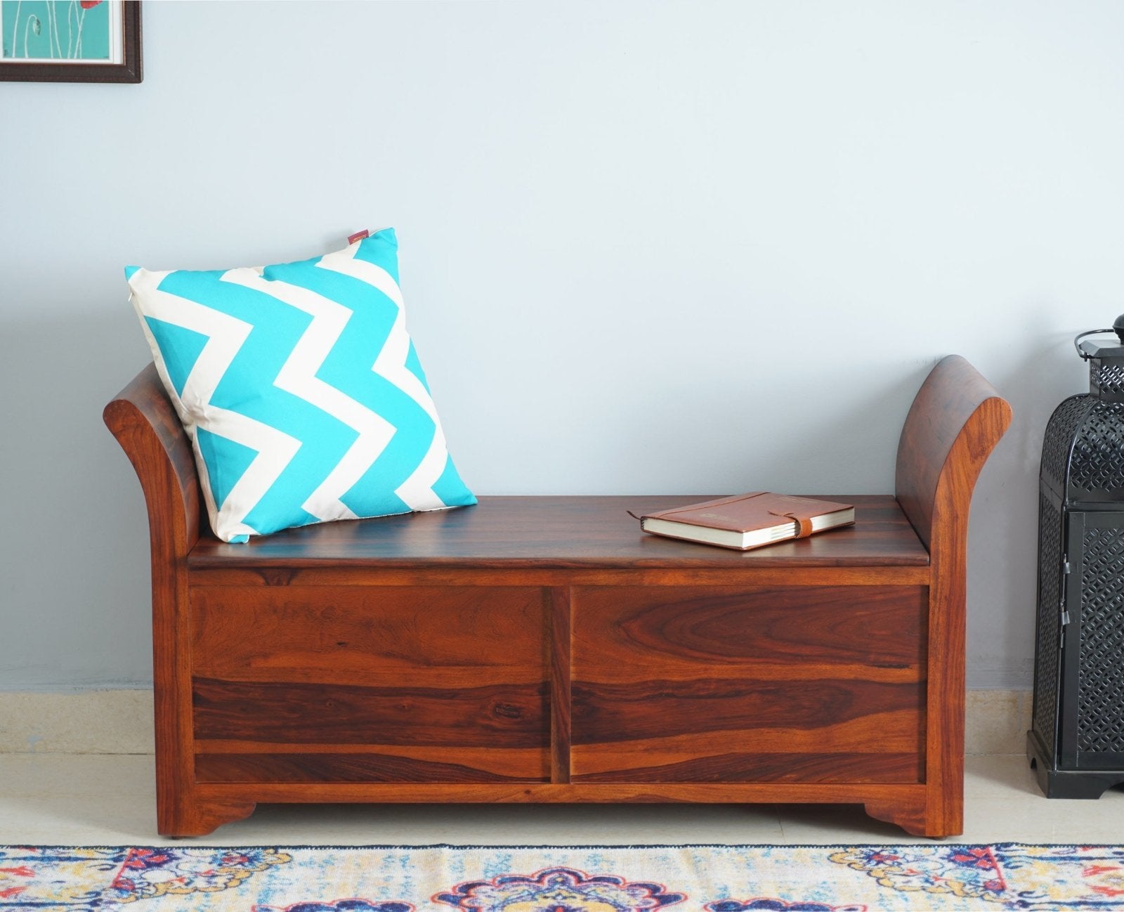 Buy Online Abu Dhabi Solid Wood Box Storage Bench