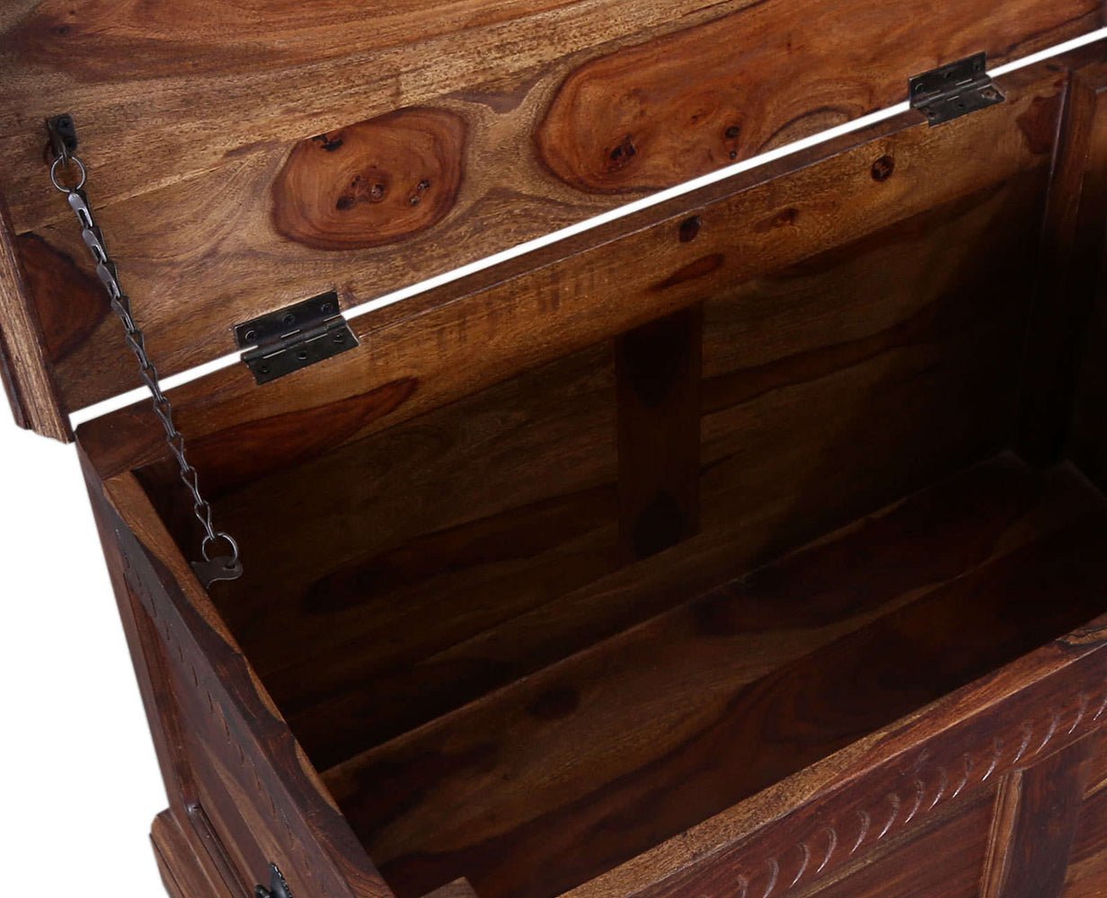 Buy Solid Wood Storage Trunk Box Online on Furniselan