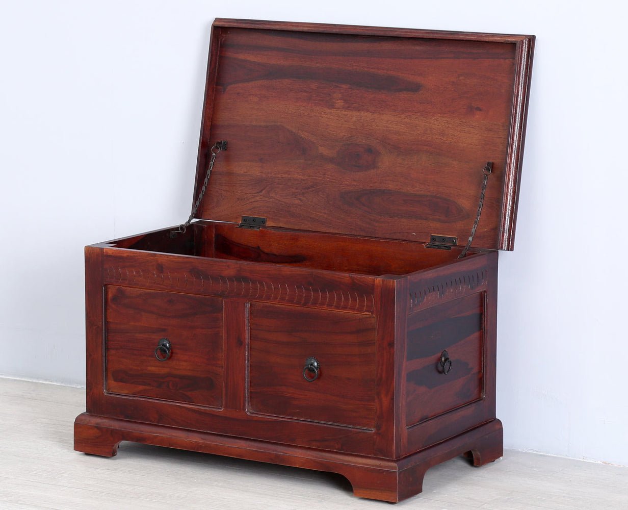 Buy Solid Wood Storage Trunk Box Online on Furniselan