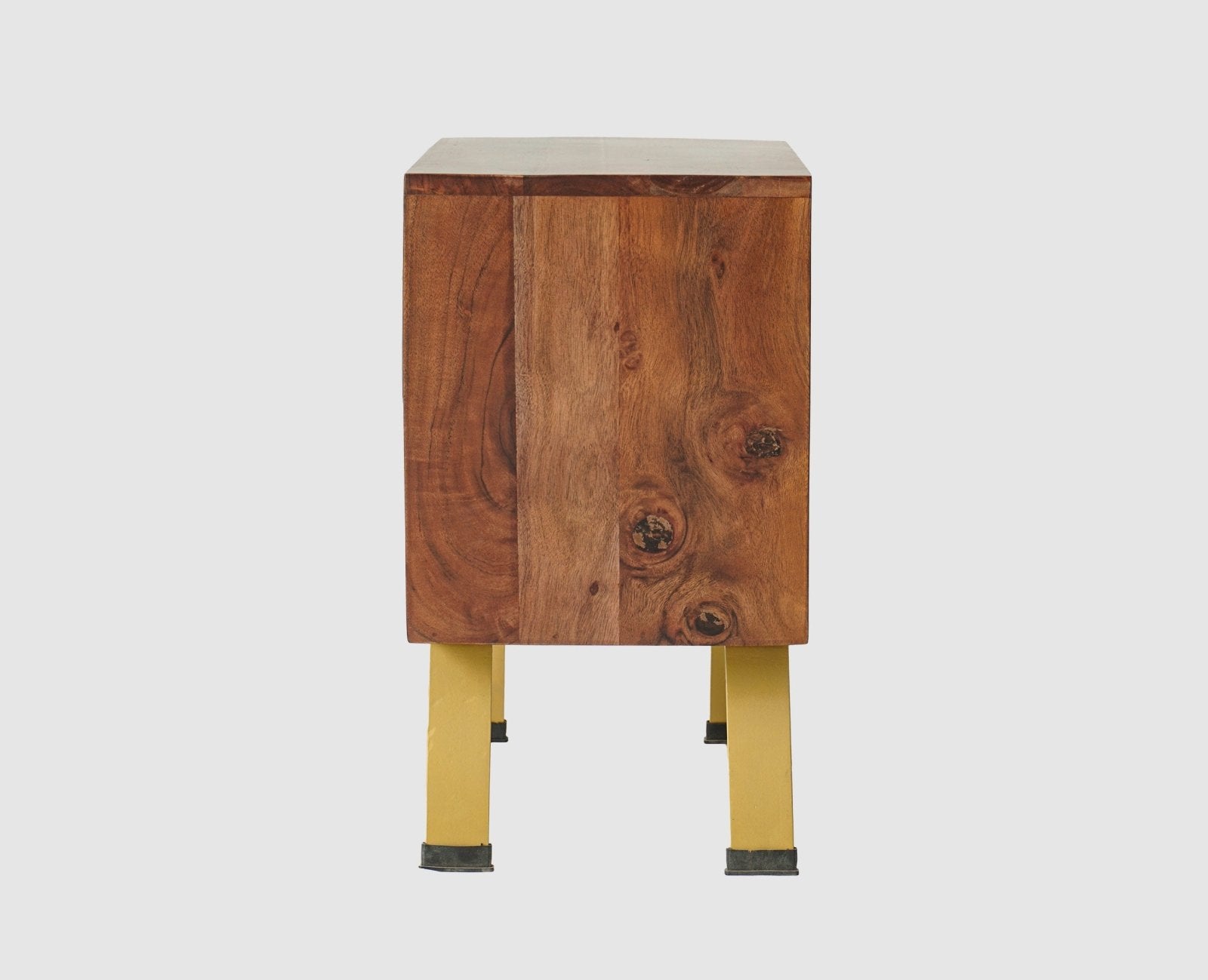 Buy Barcelona Solid Wood Two Drawer Bedside Table Online on Furniselan