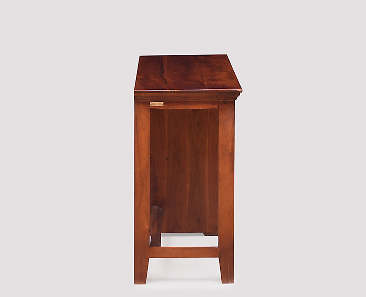 Buy Solid Wood Writing Study Table, Study Laptop Desk with Two Drawers ...