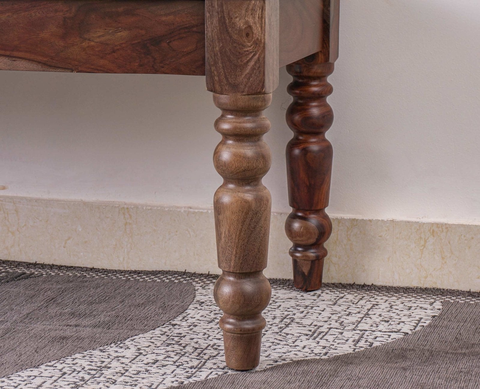 Belgium 3 Seater Sheesham Wood Bench