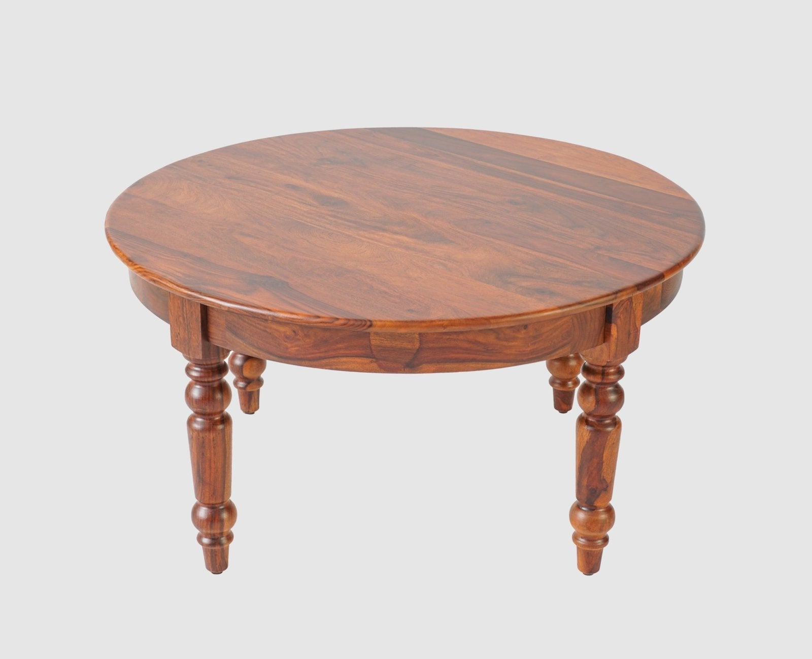 Belgium Sheesham Wood Round Coffee Table