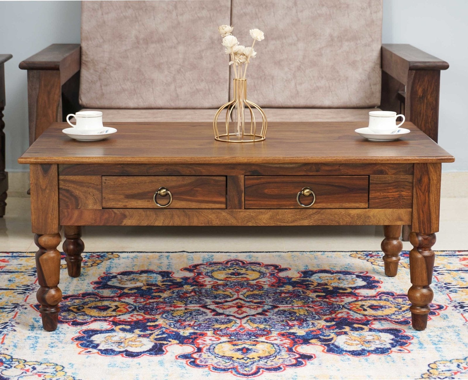 Buy Two Drawer Coffee Table Onliine Upto 50% Off | Furniselan