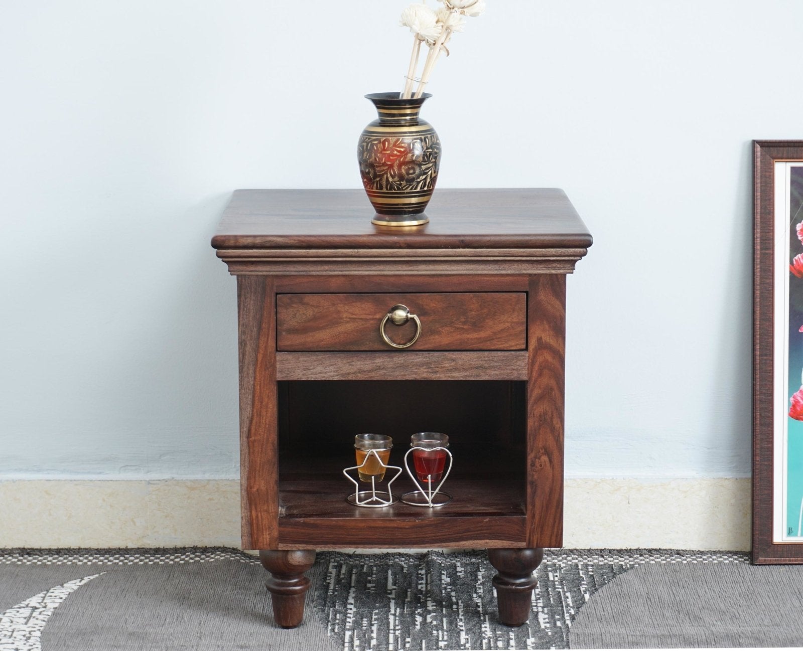 Belgium Solid Wood Bedside Table