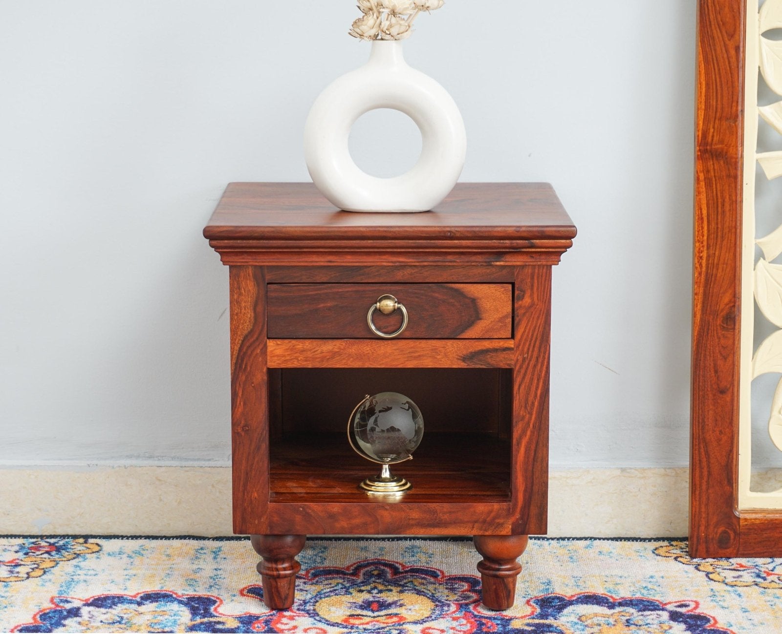 Belgium Solid Wood Bedside Table