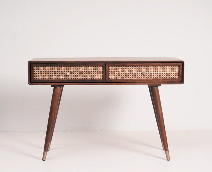 Boston solid wood rattan cane dressor