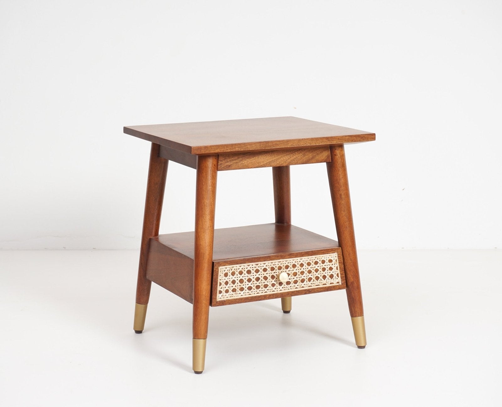 Buy Online Boston solid wood side table with one drawer