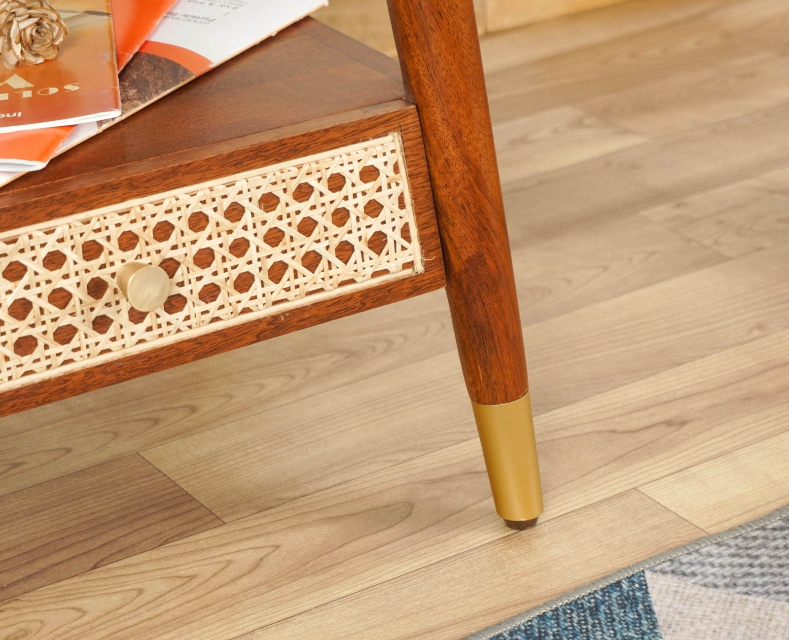 Buy Online Boston solid wood side table with one drawer