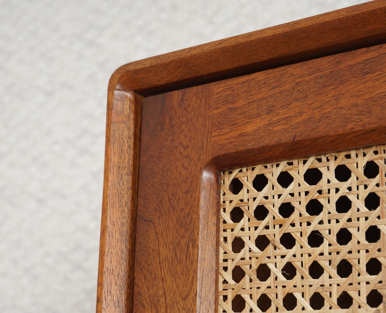 Boston Solid Wood Rattan Cane Wardrobe