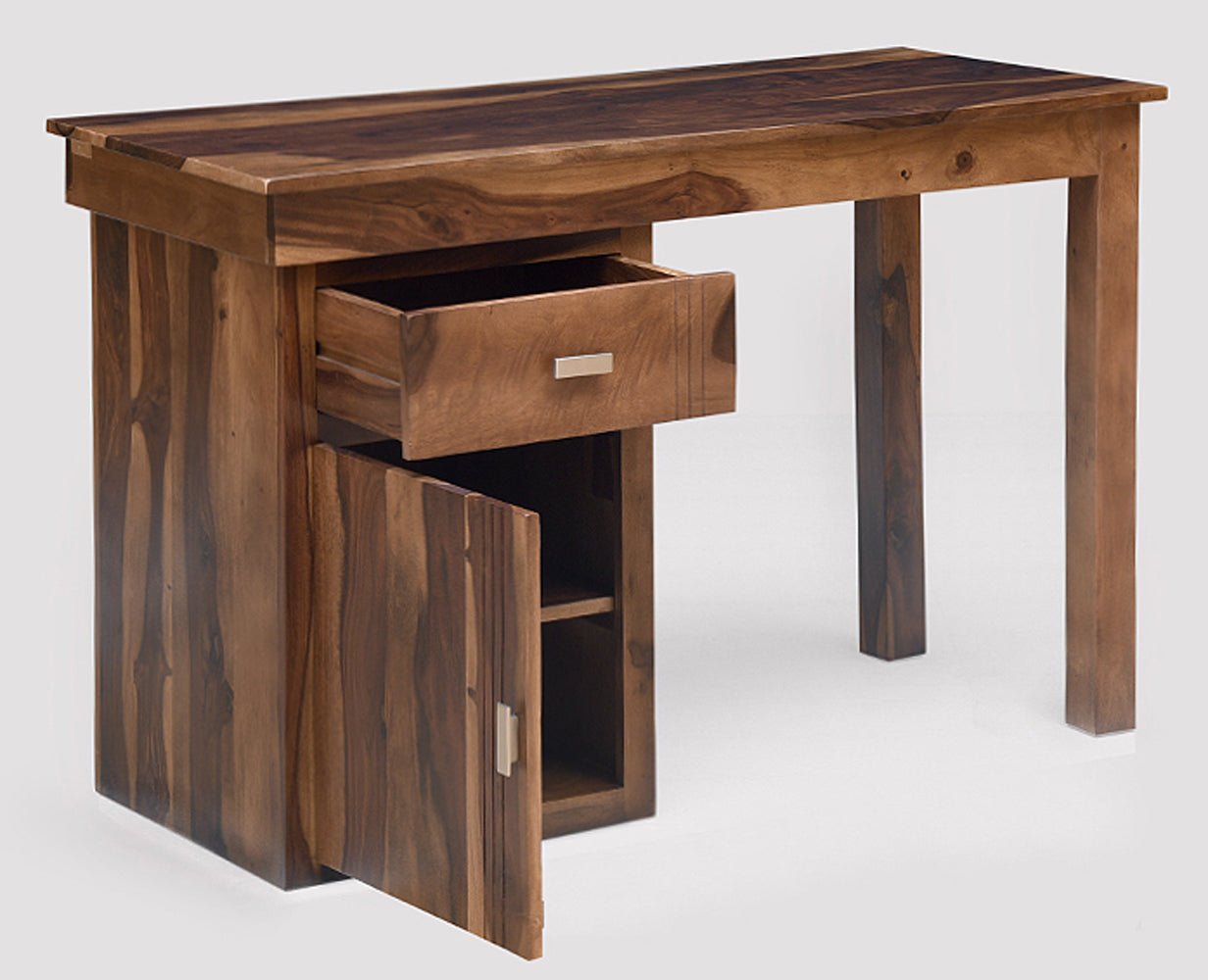 Buy Solid Wood Writing Study Table, Study Laptop Desk with Drawer ...