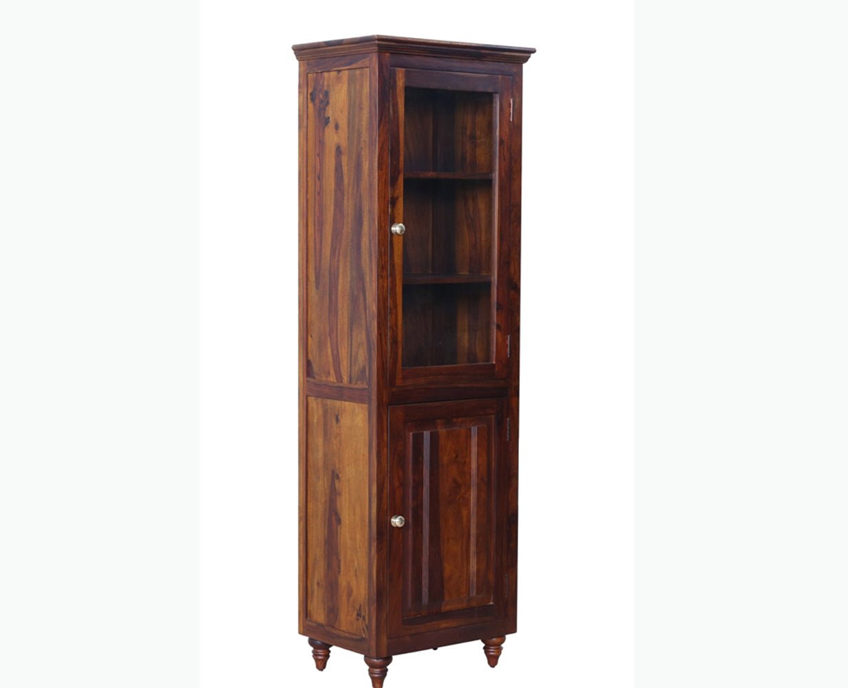 Buy Calgary Solid Wood Two Door Book Case Online on Furniselan