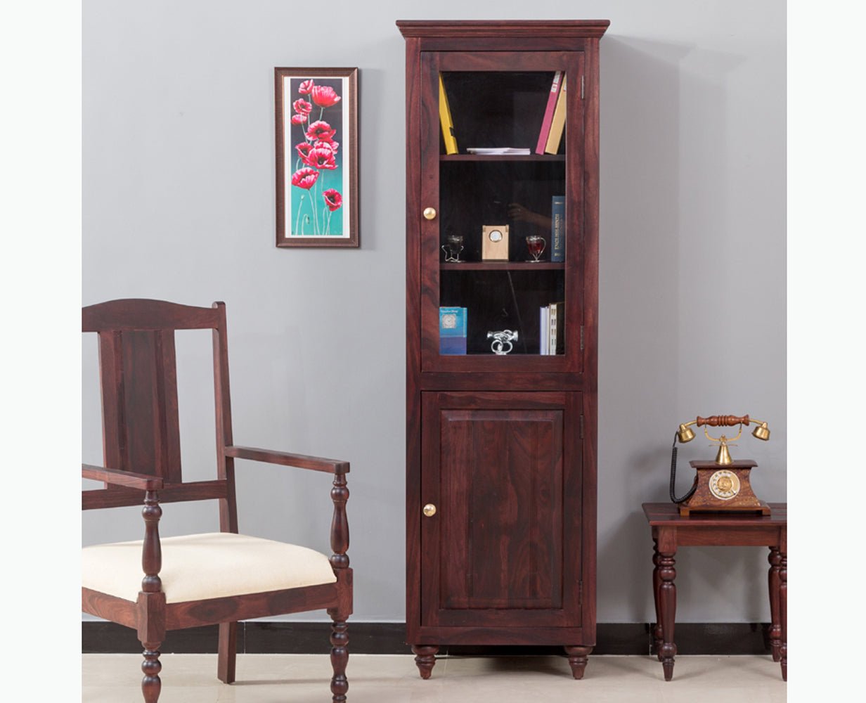 Buy Calgary Solid Wood Two Door Book Case Online on Furniselan