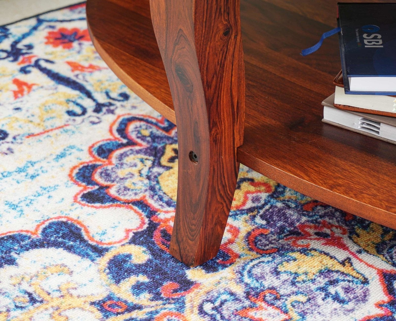 Buy Online Denmark Sheesham Wood Oval Coffee Table