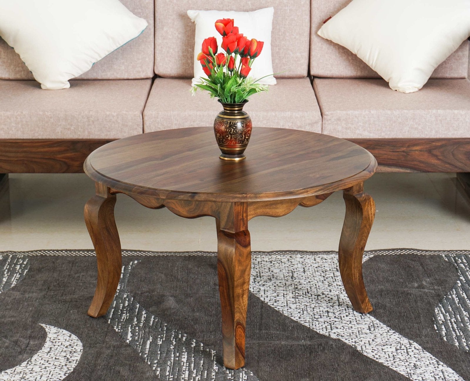 Denmark Sheesham Wood Round Coffee Table