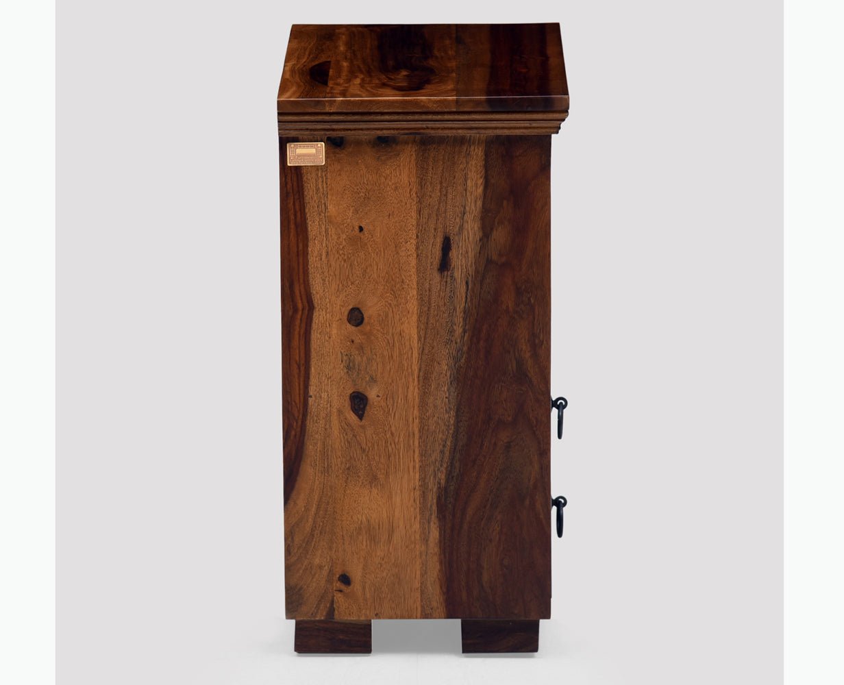 Buy Solid Wood Two Drawers Bedside Table Online on Furniselan