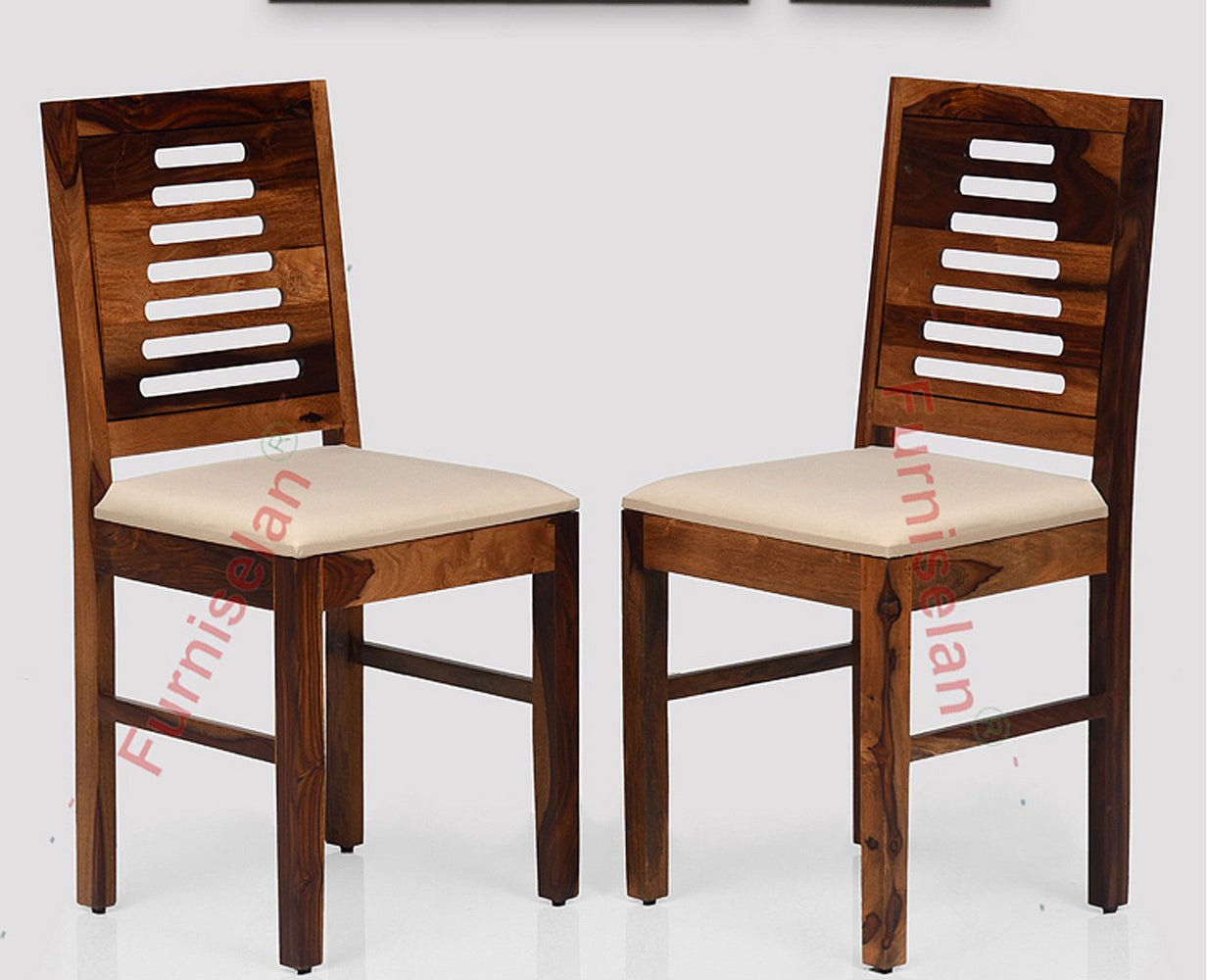 Buy Sheesham Wood 4 Seater Dining Table Set with 4 Chair for Dining Room Online on Furniselan