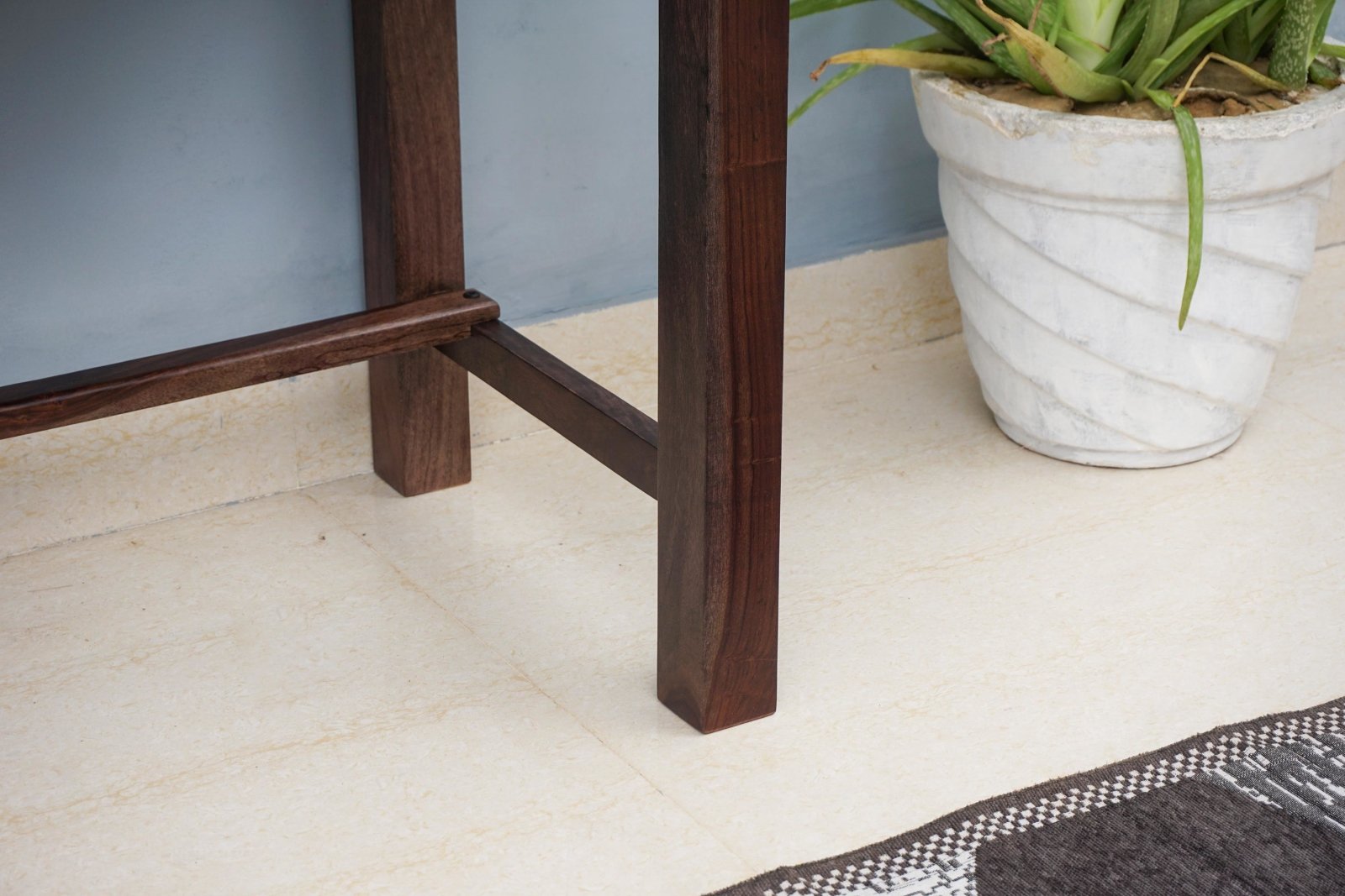 Buy Solid Wood Study Table with Four Drawer Online on Furniselan