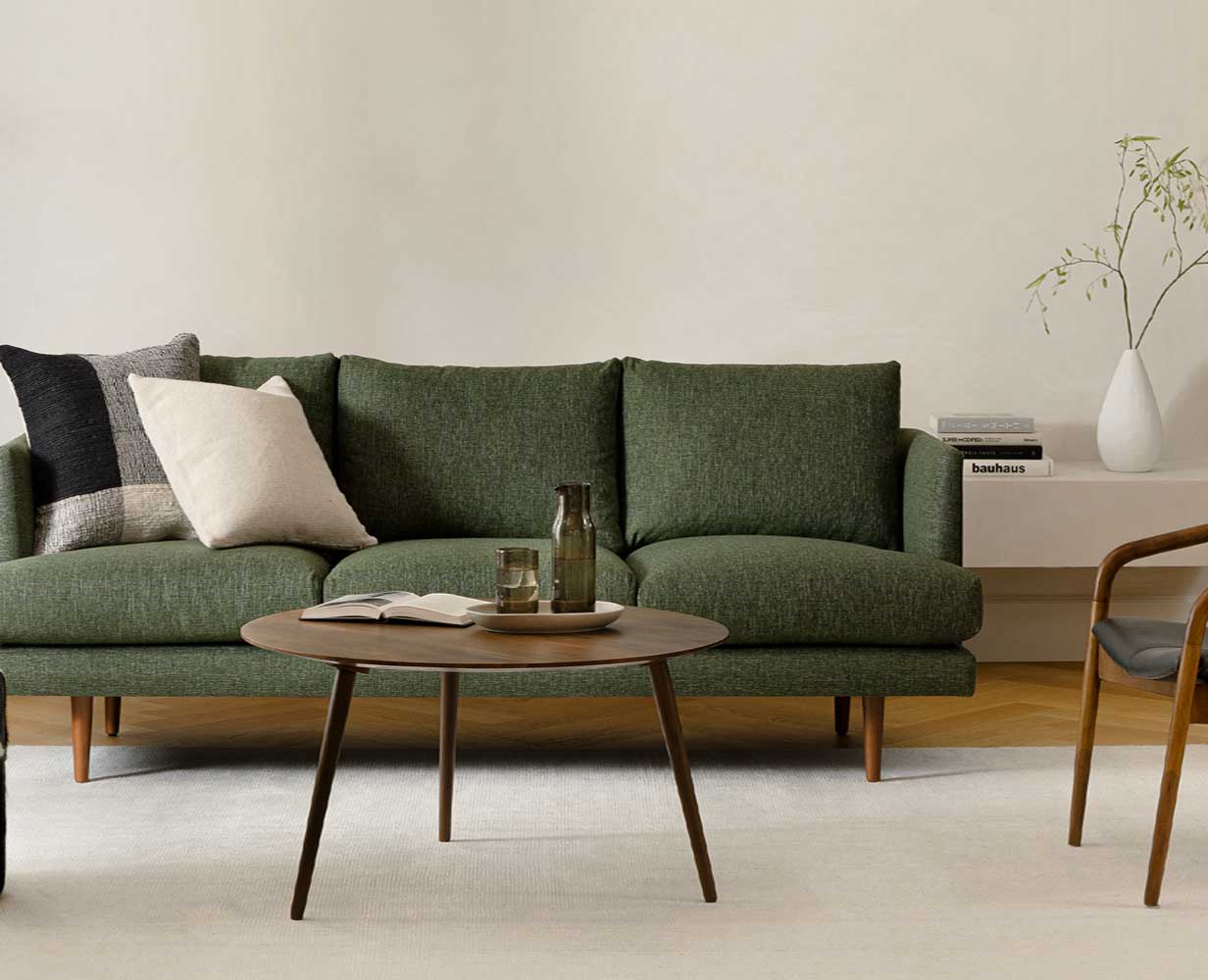 Pearl Solid Wood Round Coffee Table