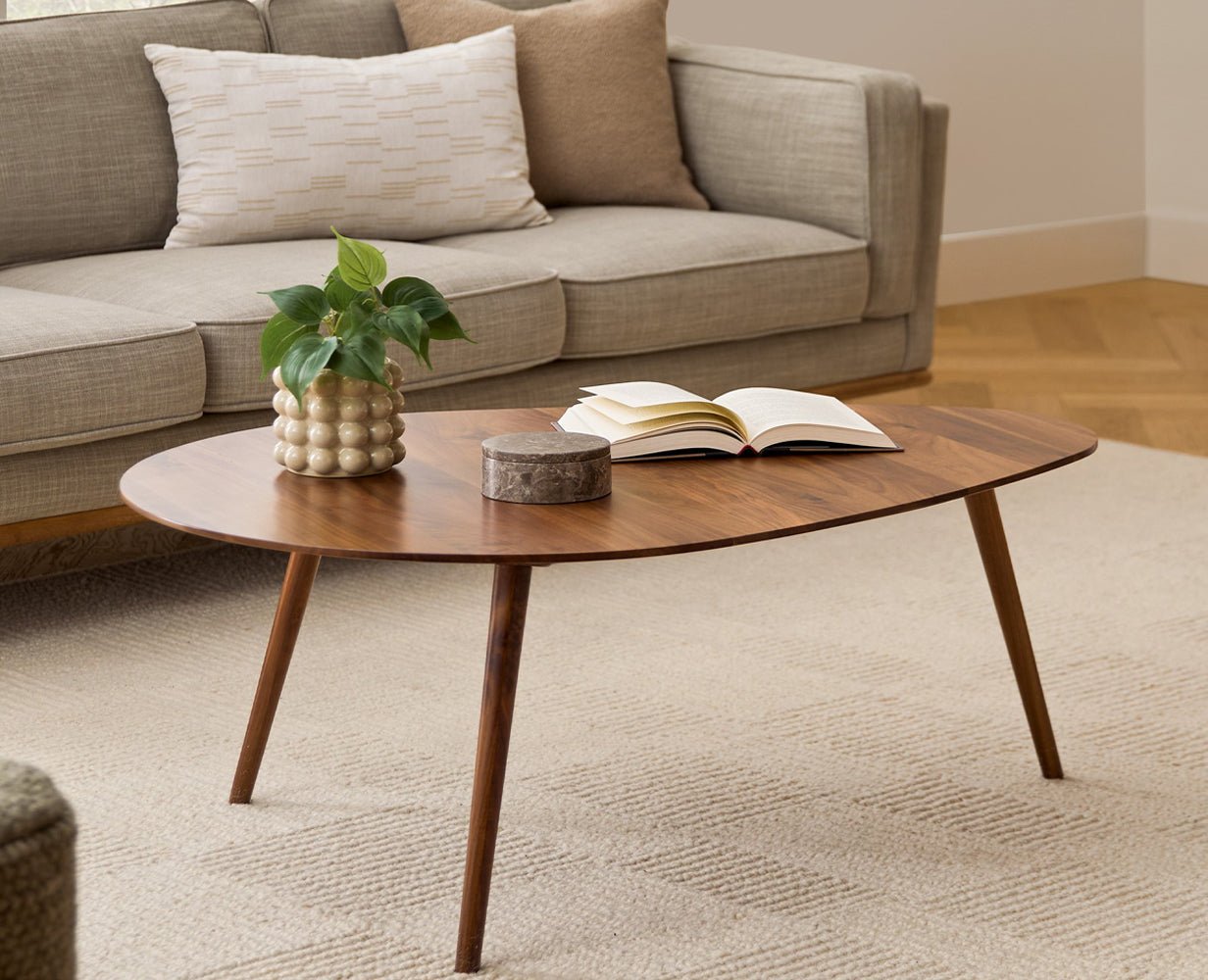 Pearl Solid Wood Triangle Coffee Table