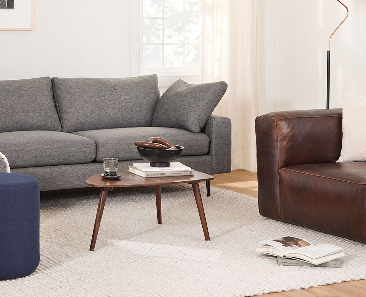 Pearl Solid Wood Triangle Coffee Table