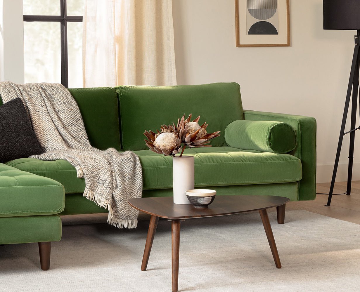 Pearl Solid Wood Triangle Coffee Table