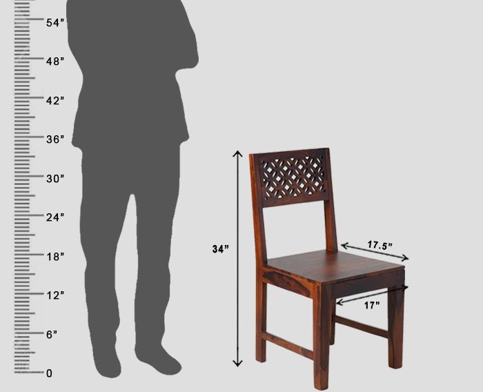 Buy Solid Wood 6 Seater Square Dining Table Set with 6 Chair for Dining ...