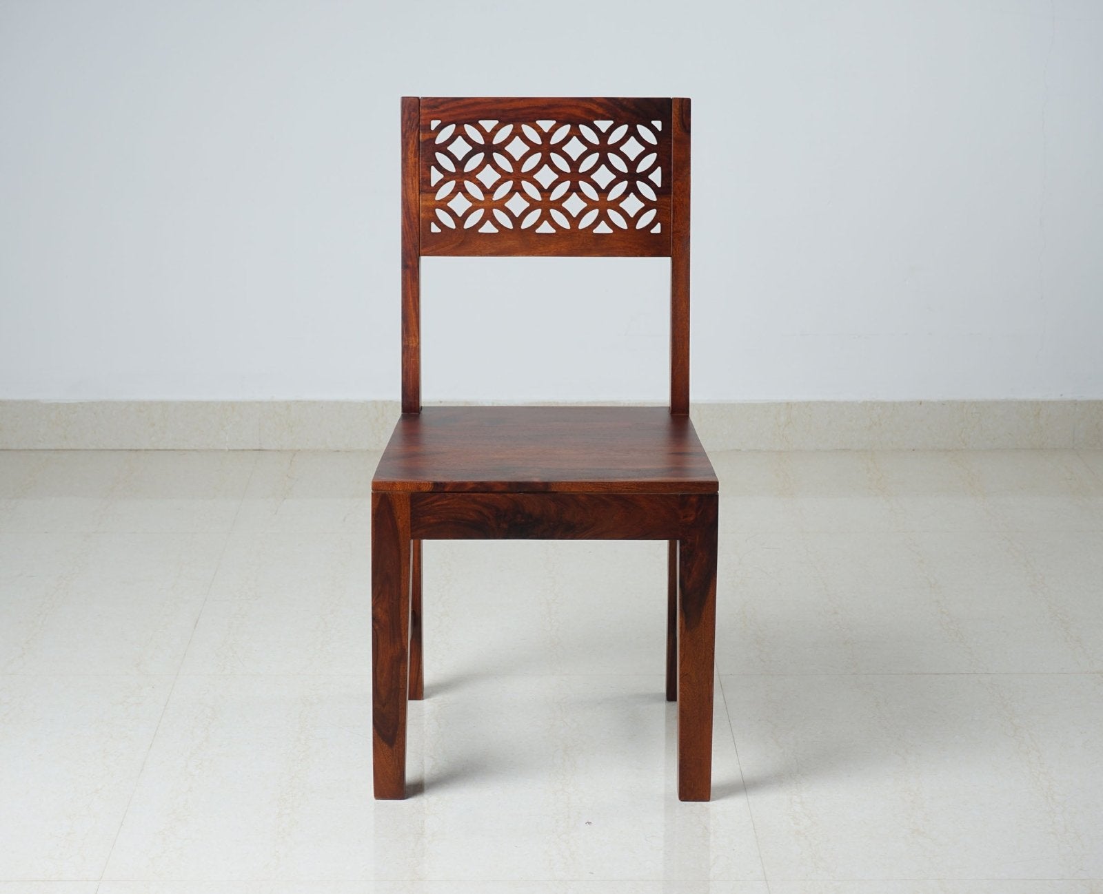 Buy Solid Wood 6 Seater Square Dining Table Set with 6 Chair for Dining ...