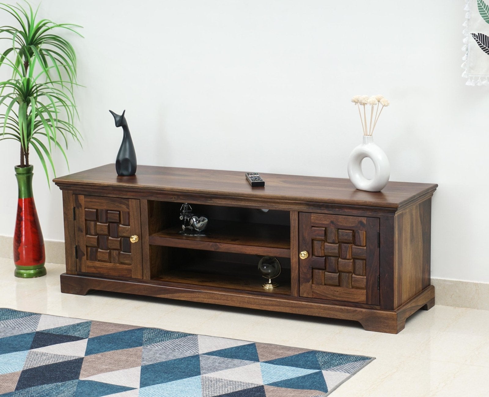 Buy Online 50% Off wooden Two Door TV Cabinet | Furniselan