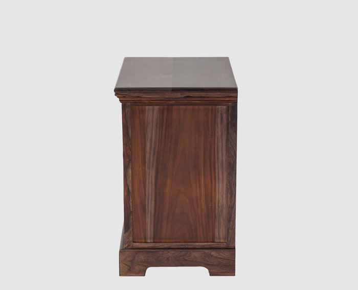 Buy Solid Wood Three Drawer Bedside Table Online on Furniselan