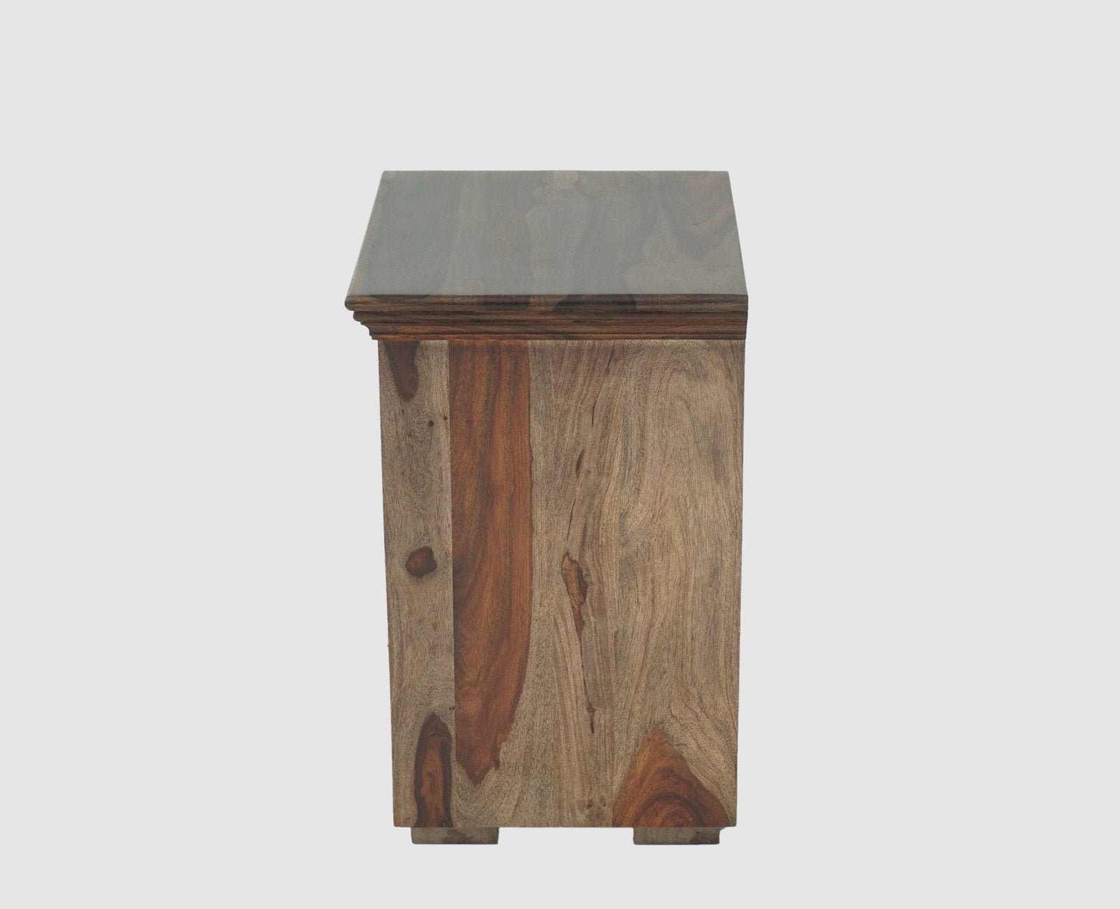 Buy Solid Two Drawer Bedside Table with open Shelve Online on Furniselan