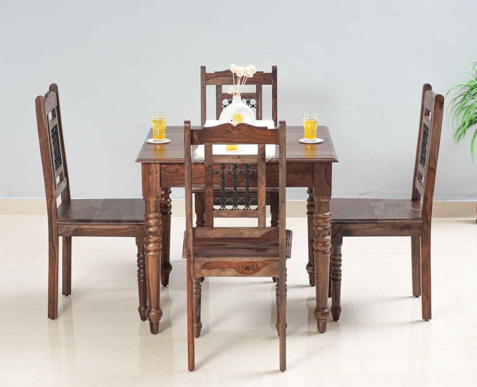 Buy 4 Seater Dining Set With 4 Chairs Online on Furniselan