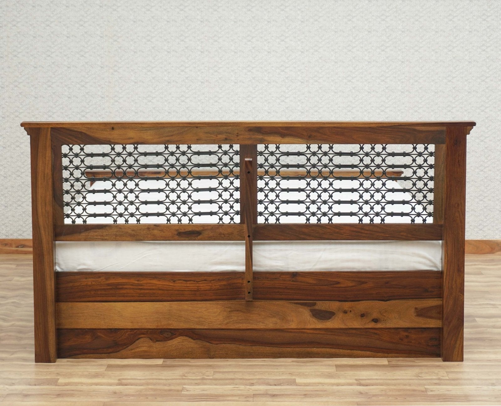 Sweden Solid Wood Queen Size Bed with Box Storage